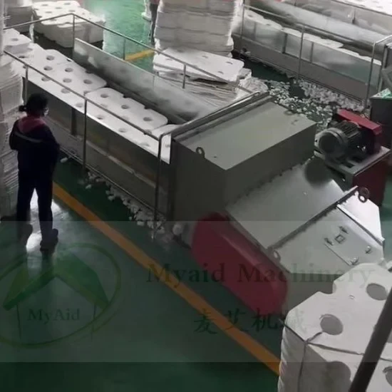 Buy Continuous Foam Crushing Machine With Feeding Conveyor For Safety ...