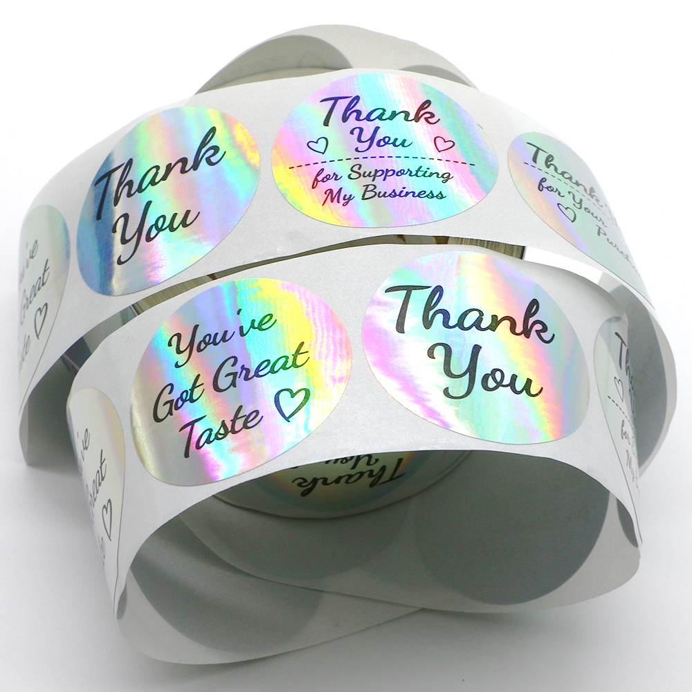 Buy Custom Label Roll Printing Packaging Thank You Stickers Labels ...