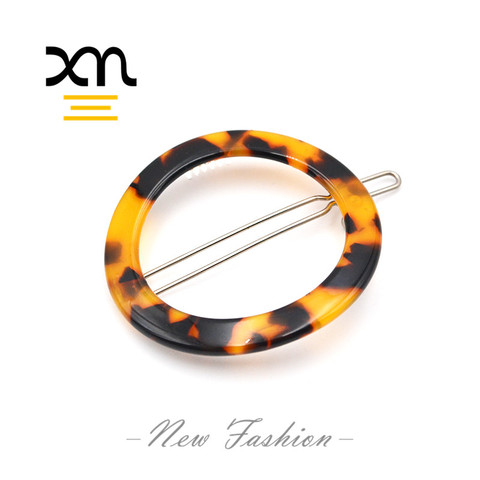 Buy Custom Made Fashion Ins Circle Hair Clip Pin Plastic Acetate Round ...