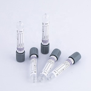 Buy Custom Vacuum Gray Lid Glass Pet Sample Tube With Paper Label ...