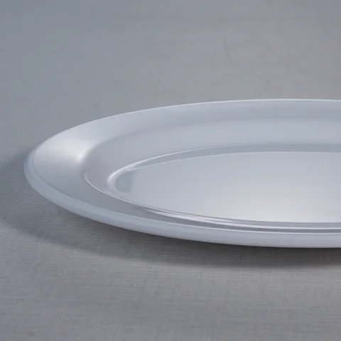 Buy Customizable 8-inch Melamine Oval Tray Dish Sustainable Fast Food ...