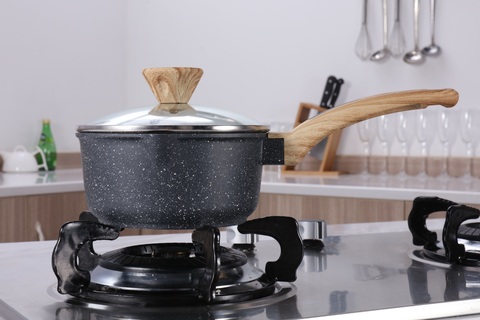 Buy Customized Cookware Set Sauce Pan Casserole With Wood Handle Design ...