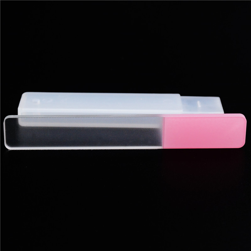 Buy Customized Logo Glass Nail File In Pvc Case Sleeve Crystal Nail ...