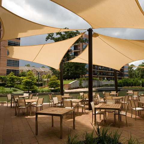 Buy Darkslategray Triangle Uv Block Hdpe Garden Shade Sail Triangle ...