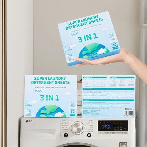 Buy Deep Cleaning Clothes Laundry Detergent Sheets Biodegradable ...