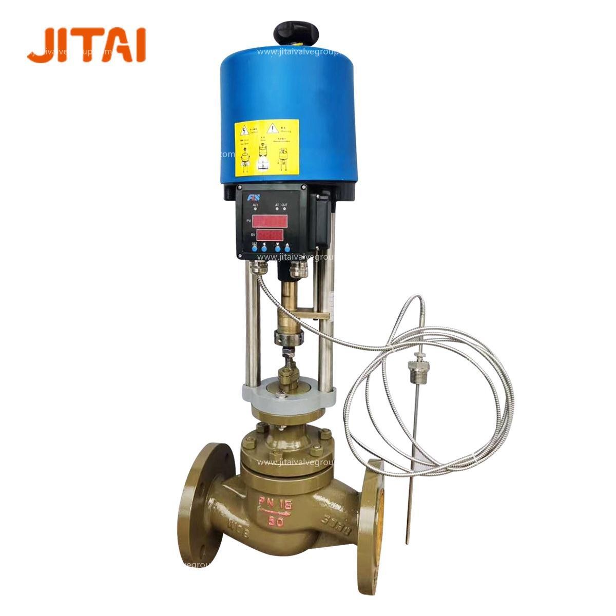Buy Dn25 Linear Type Electric Operated Cage Guided Control Valve from ...