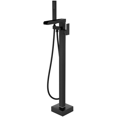 Buy Floor-standing Waterfall Bathtub Faucet, Brass Bathtub Shower ...