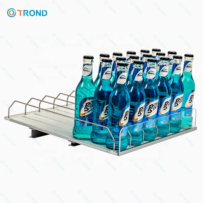 Buy Gravity Feed Shelving Beverage Bottle Display Rack Shelf Roller For ...