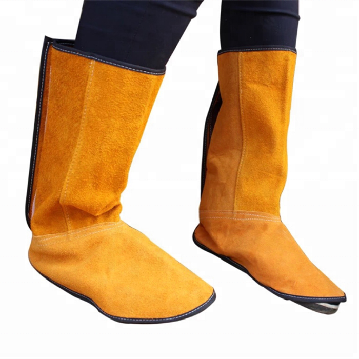 Buy Heavy Duty Leather Fire Flame Retardant Protective Welding Leg ...