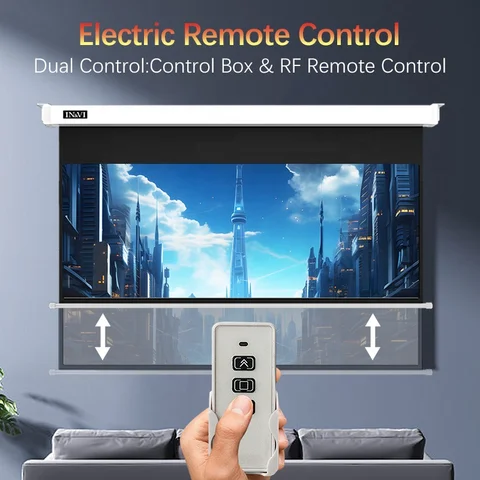 Buy High Performance 100 Inch 16:9 3d Projector Screen Motorised Alr 4k ...