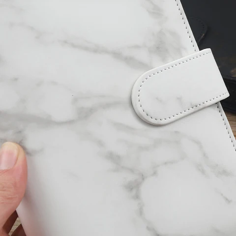 Buy Hot Selling A5 A6 Binder Hand Ledger Marble Notebook Leather Pu ...