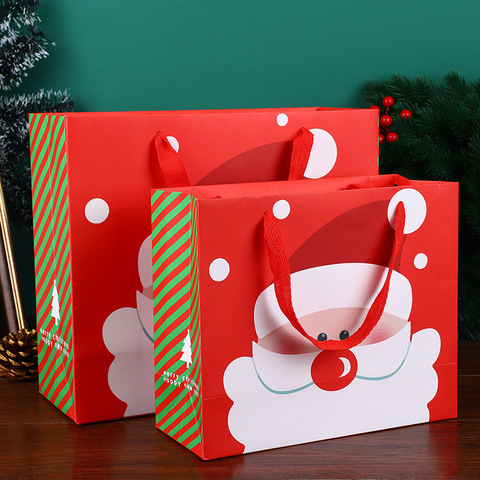 Buy Kraft Paper Gift Bag Bread White Christmas Holiday Gift Elk ...