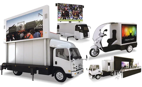 Buy Led Sign On Trailer Billboard Led Video Wall Customized Oem P10 Led ...