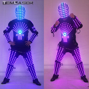 Buy Led Suit Dj Costumes Clothes Led Lights Luminous Stage Dance Led ...