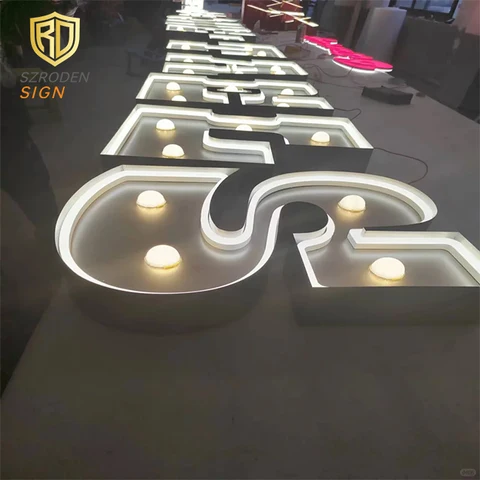 Buy Numbers Huge Led Large Alphabet Letters Illuminated Signs With High ...