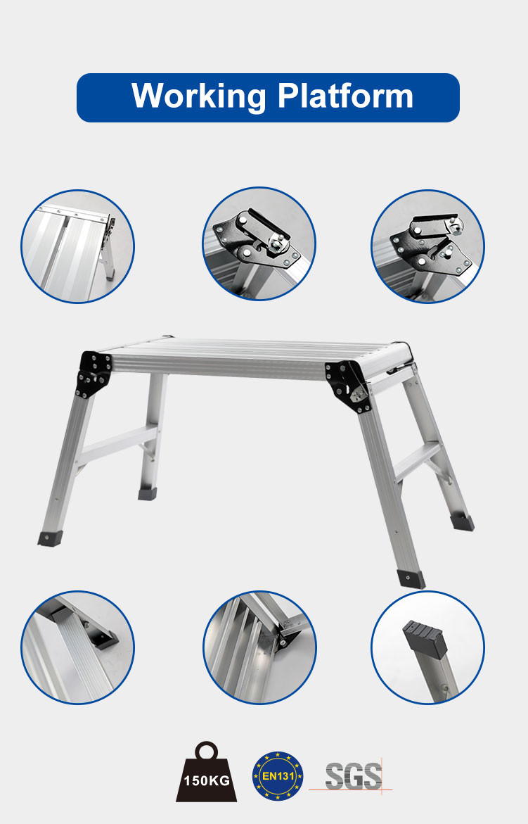 Buy Popular Foldable Aluminum Ladder With Safety Legs Competitive Price ...