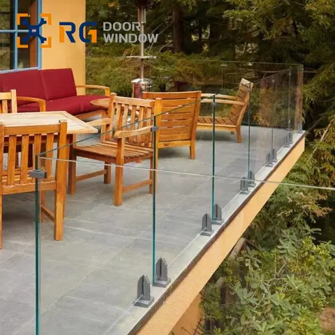 Buy Rg140 Face Side Mount Balcony Railings Expanding Key Glass Handrail ...