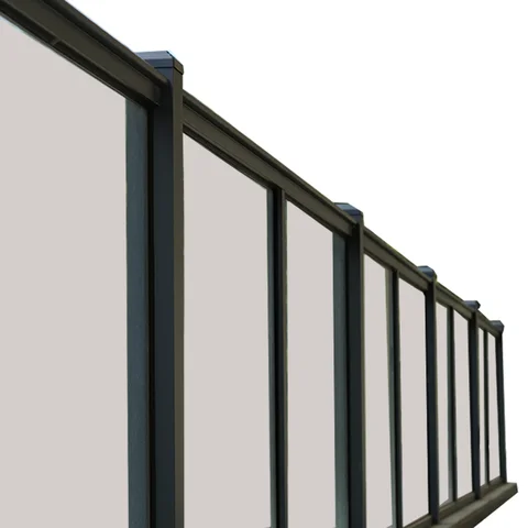 Buy Rg90 Exposed Frame Railing Top Quality Aluminum Alloy Balustrade ...