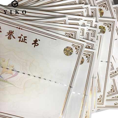 Buy Security Certificate Printing Paper Of Authentication With ...