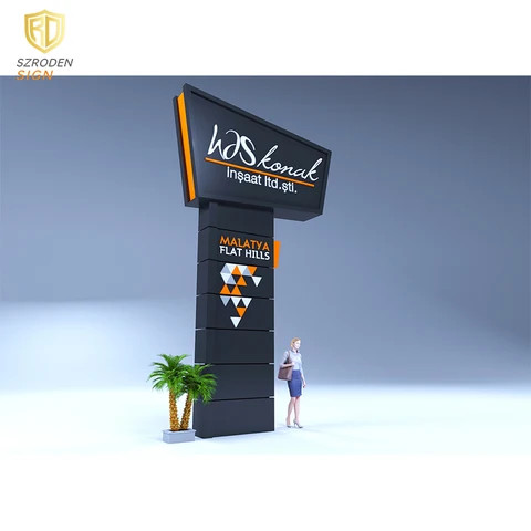 Buy Shenroden Free Standing Outdoor Directional Pylon Sign Board ...