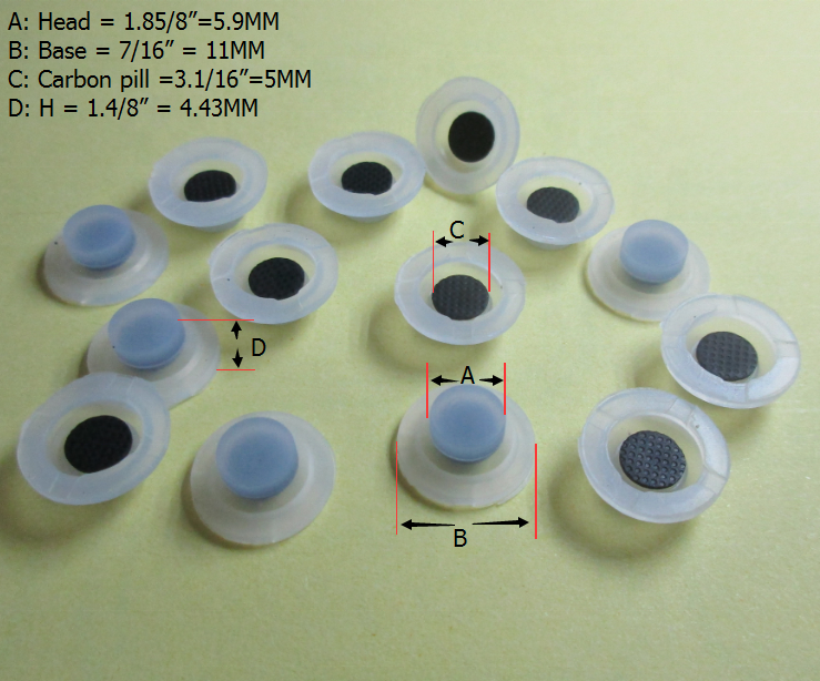 Buy Silicone Rubber Button And Membrane Switch Keypad With Conductive ...