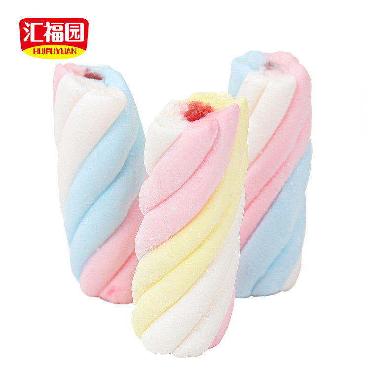 Buy Sweet Cotton Candy Fruit Jam Filled Marshmallow Candy from Shandong ...