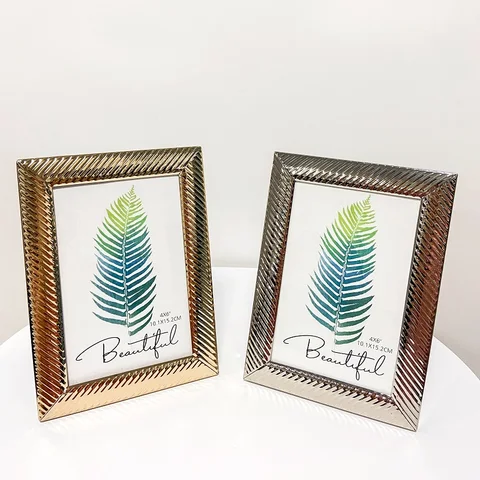 Buy Table Decor Funia Photo Frame Black Wire Electroplating Metal ...