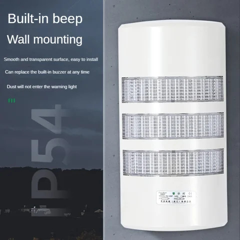 Buy Three Colors Alarm Signal Indicator Light Multi -tower Wall Mounted ...
