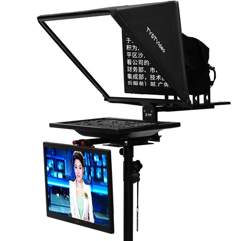 Buy Tystvideo Radio Broadcast Equipment Teleprompter 24 Inch Monitor ...