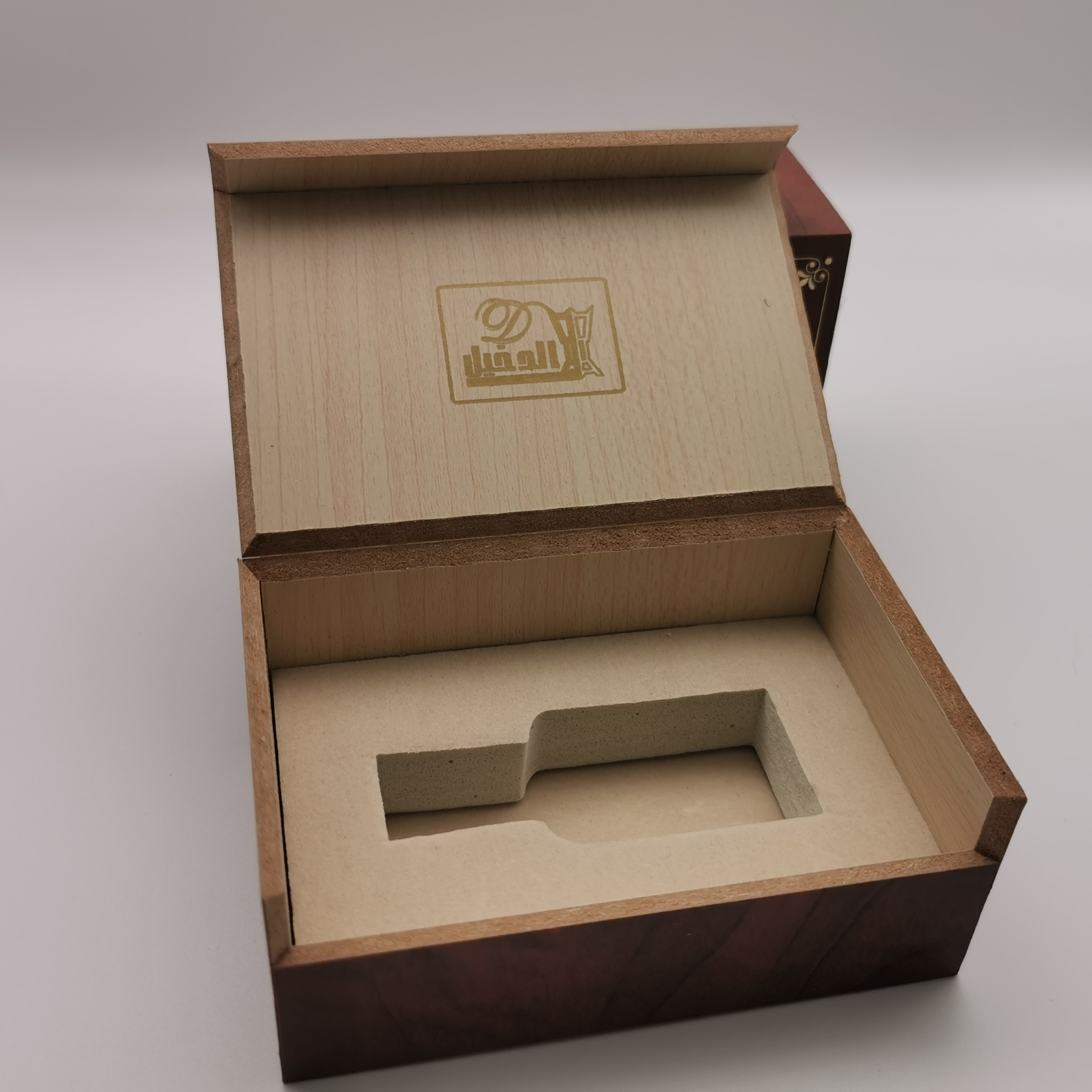 Buy Wood Material Gift Box With Sleeve For Perfume Oud Packaging from ...