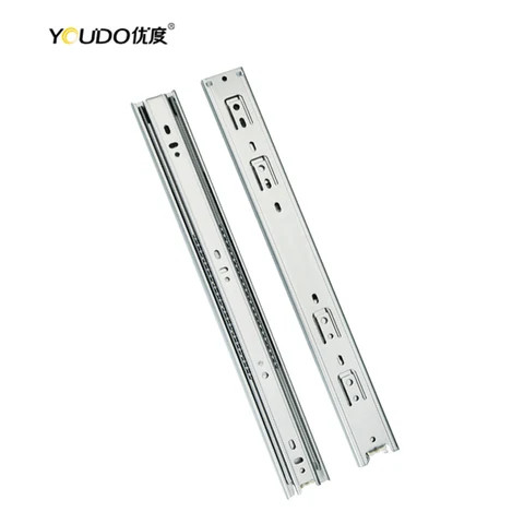 Buy Youdo 45mm Telescopic Channel Normal Drawer Slides 3 Fold Ball ...