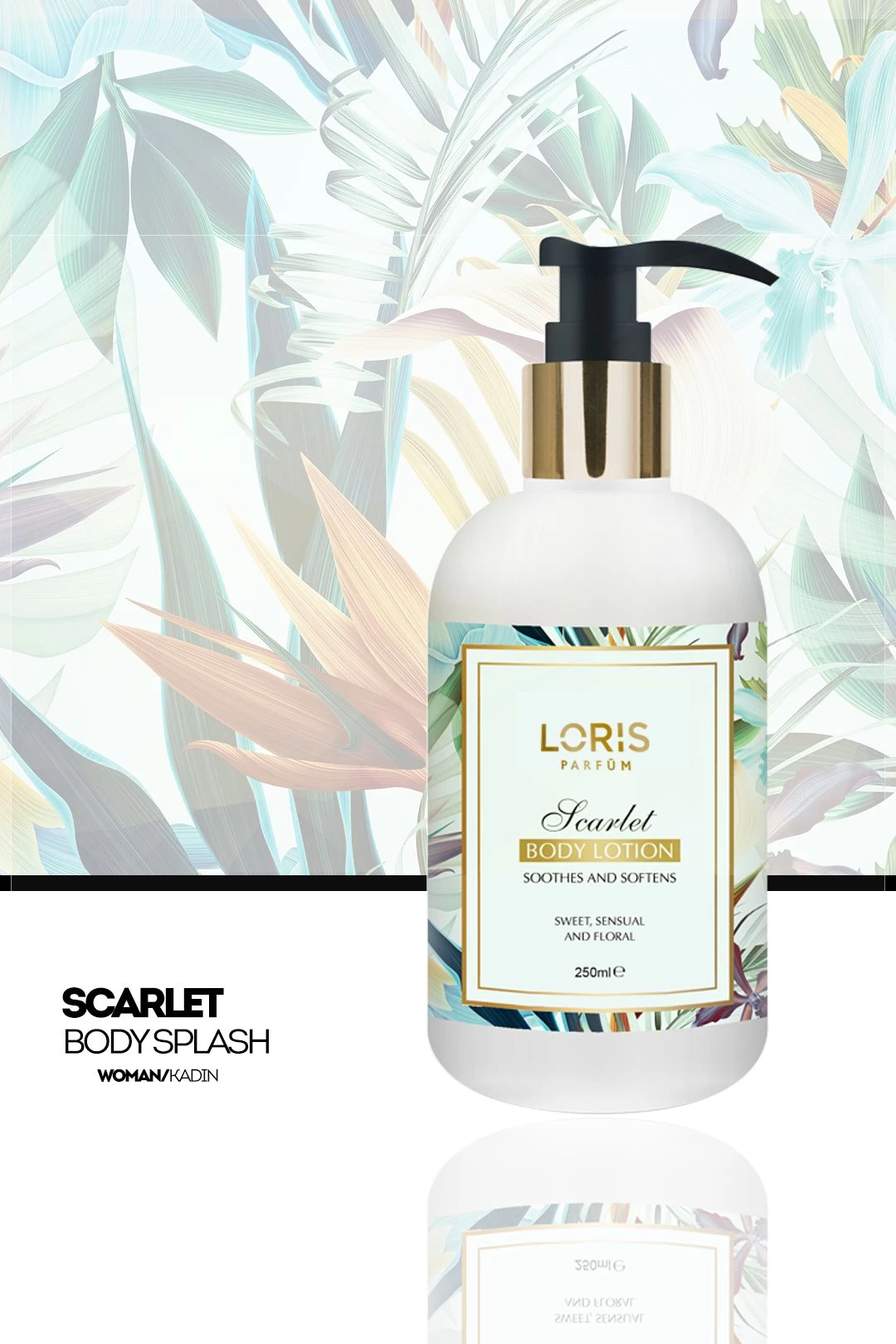 Buy 250ml Woman Scarlet Body Lotion Loris Parfum from LORIS PARFUM ...