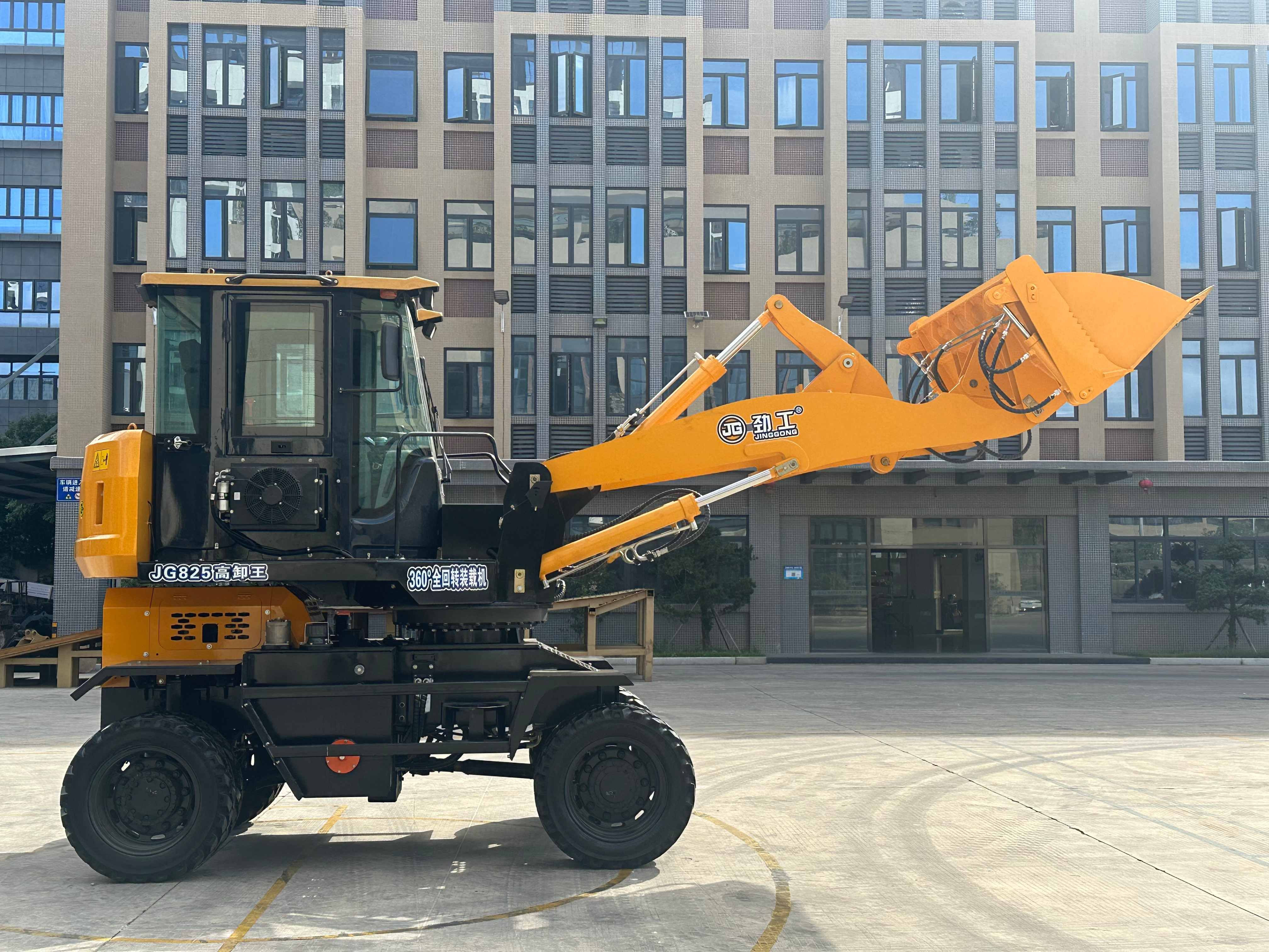 Buy Jg825 360° Rotating Loader, Wheeled Construction Machinery With 1 ...