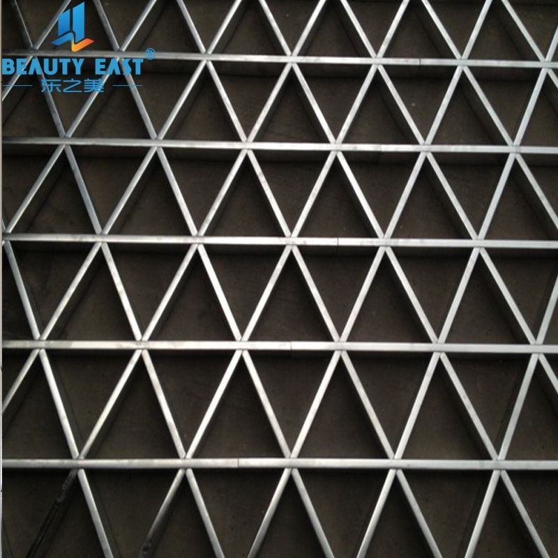 Buy Indoor Metal Grid Ceilings Triangular Aluminum Open Cell Grille ...