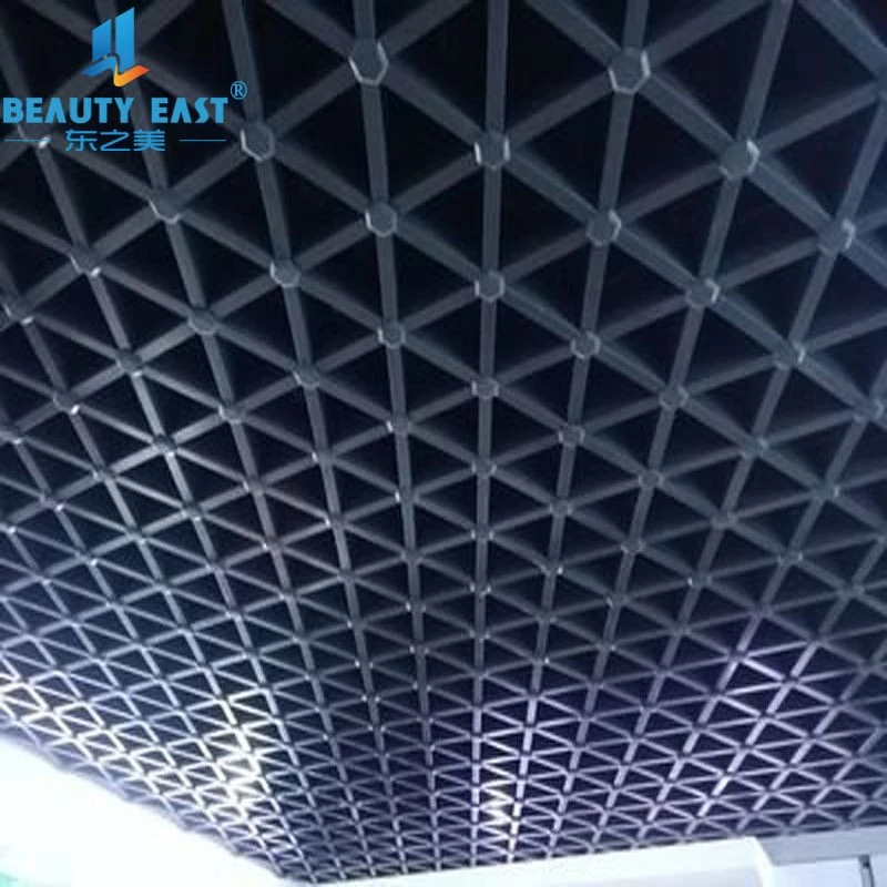 Buy Indoor Metal Grid Ceilings Triangular Aluminum Open Cell Grille ...