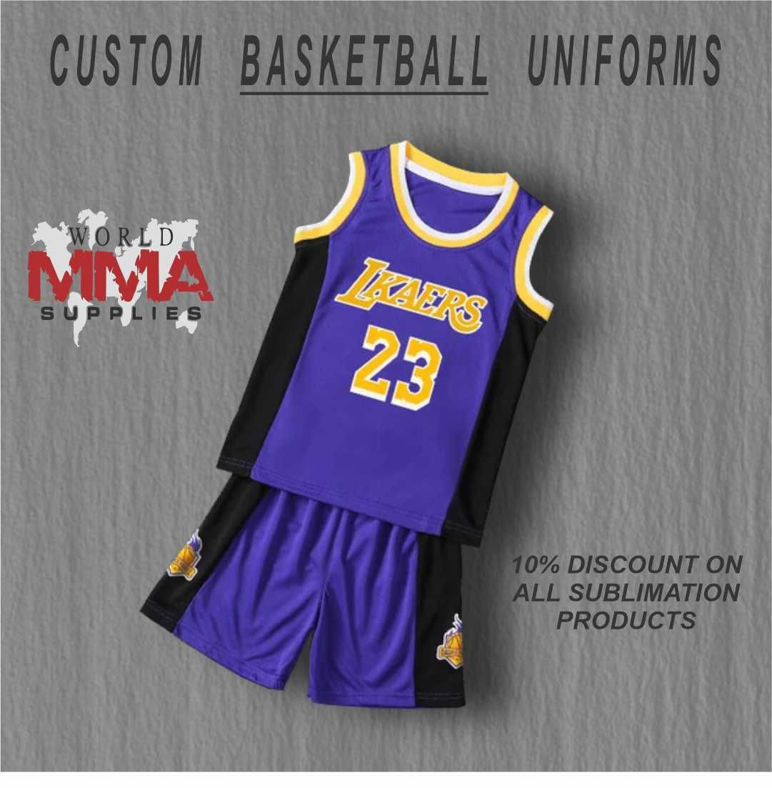 Buy Basketball Team Uniform With Custom Name And Number from World MMA ...