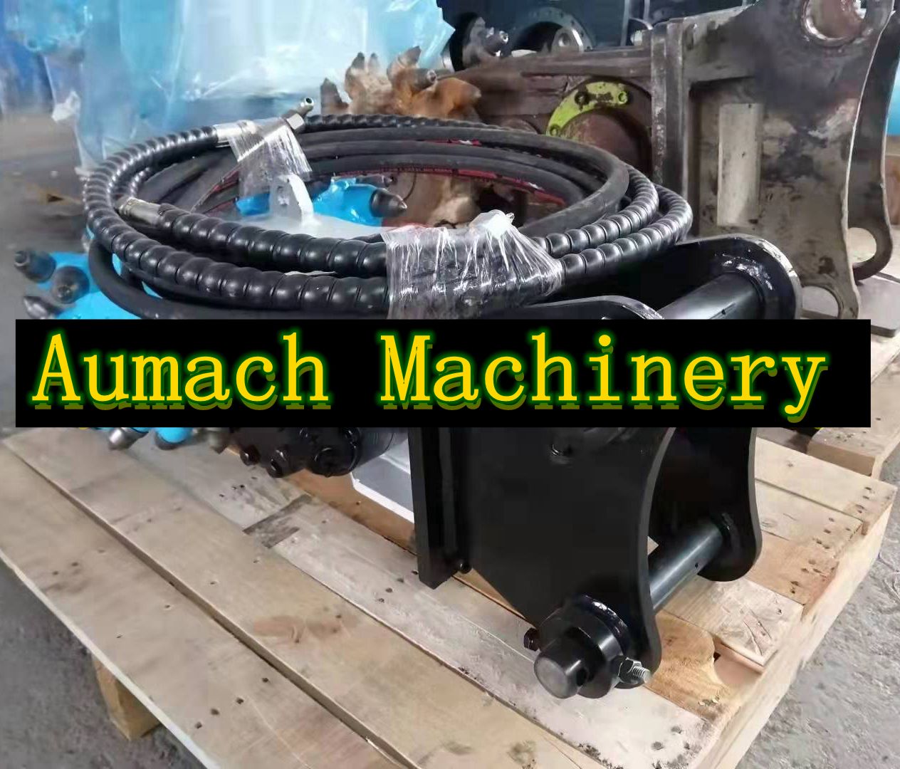 Buy A2535 Aumach Drum Cutter Excavator New Hydraulic Rotary Drum Cutter ...