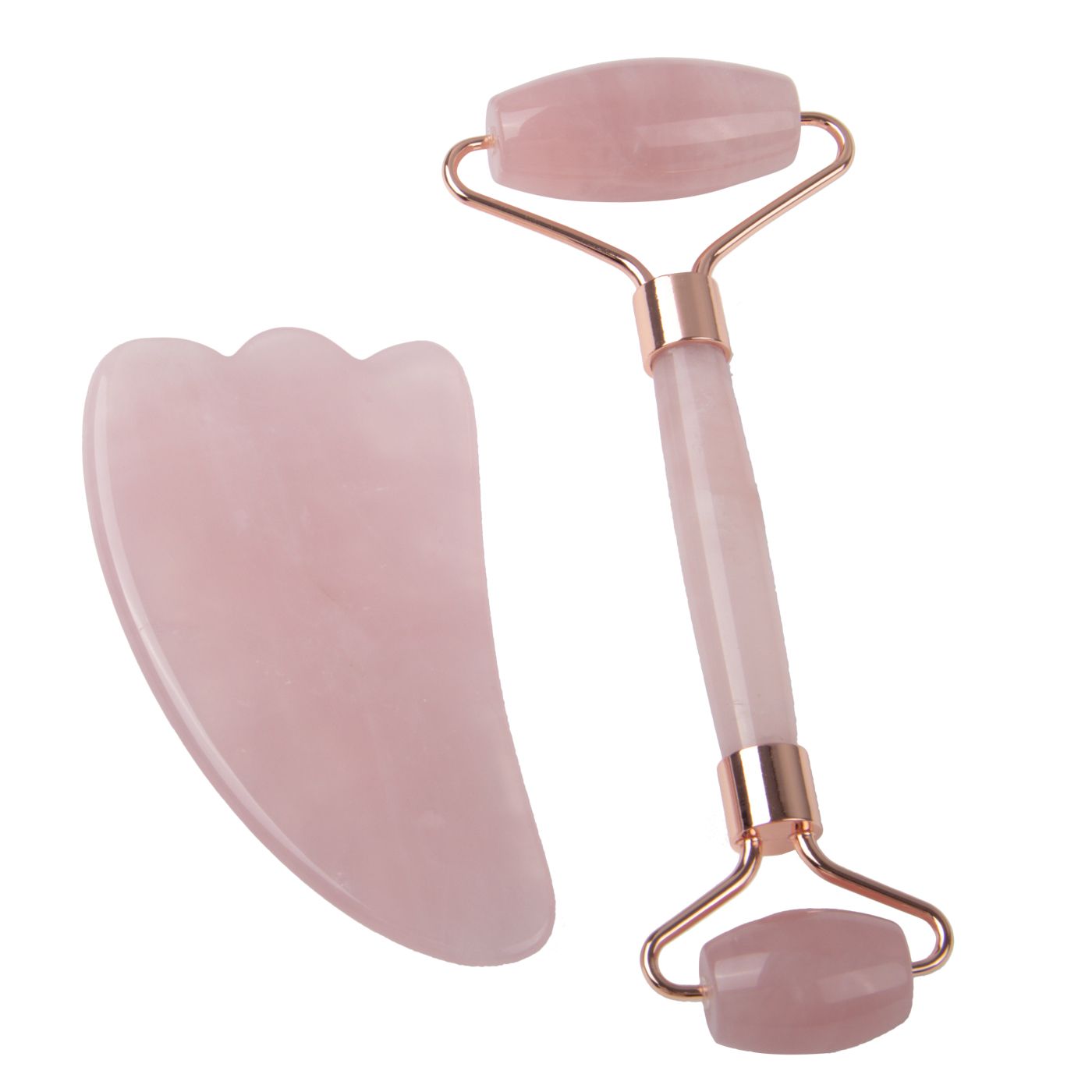 Buy Rose Quartz Jade Roller And Gua Sha Board Set from Suzhou Hengshuo ...
