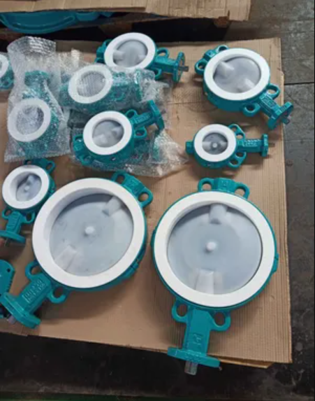 Buy Split Body Wafer Type Butterfly Valve With Ptfe Seat from TIANJIN ...