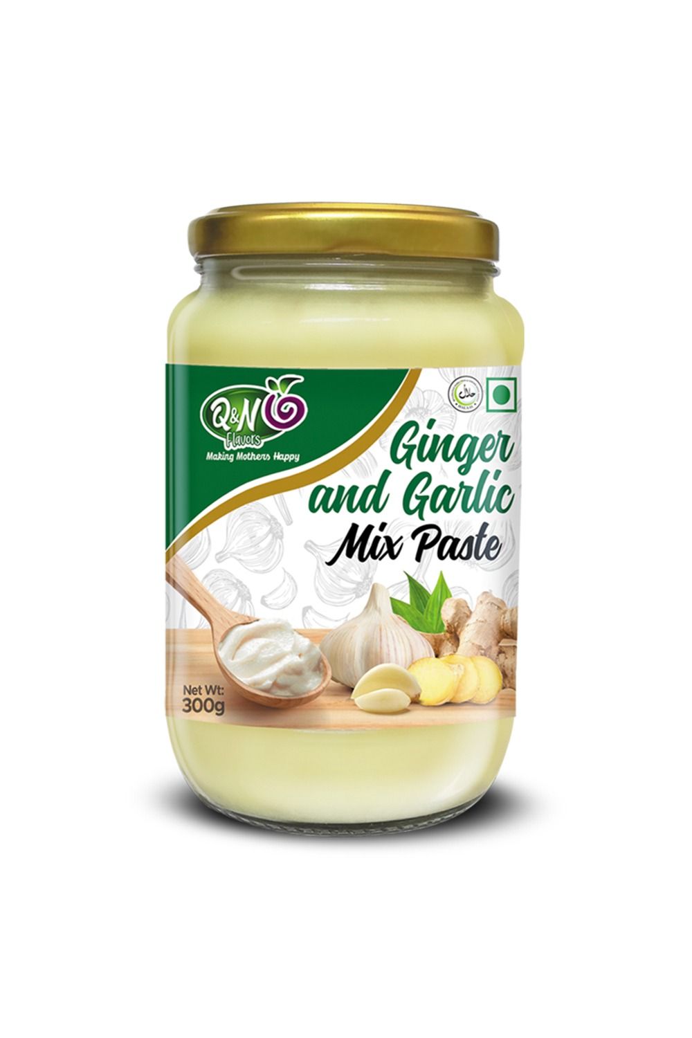 Buy Ginger Garlic Mix Paste from Q&N Flavors, Pakistan | Tradewheel.com