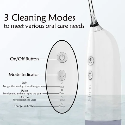 Buy 140ml Electric Portable Water Pick Flosser Dental Irrigator Teeth ...