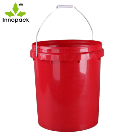 Buy 20 Liter Red Plastic Pail Water Pail Jerry Can 5 Gallon from Suzhou ...