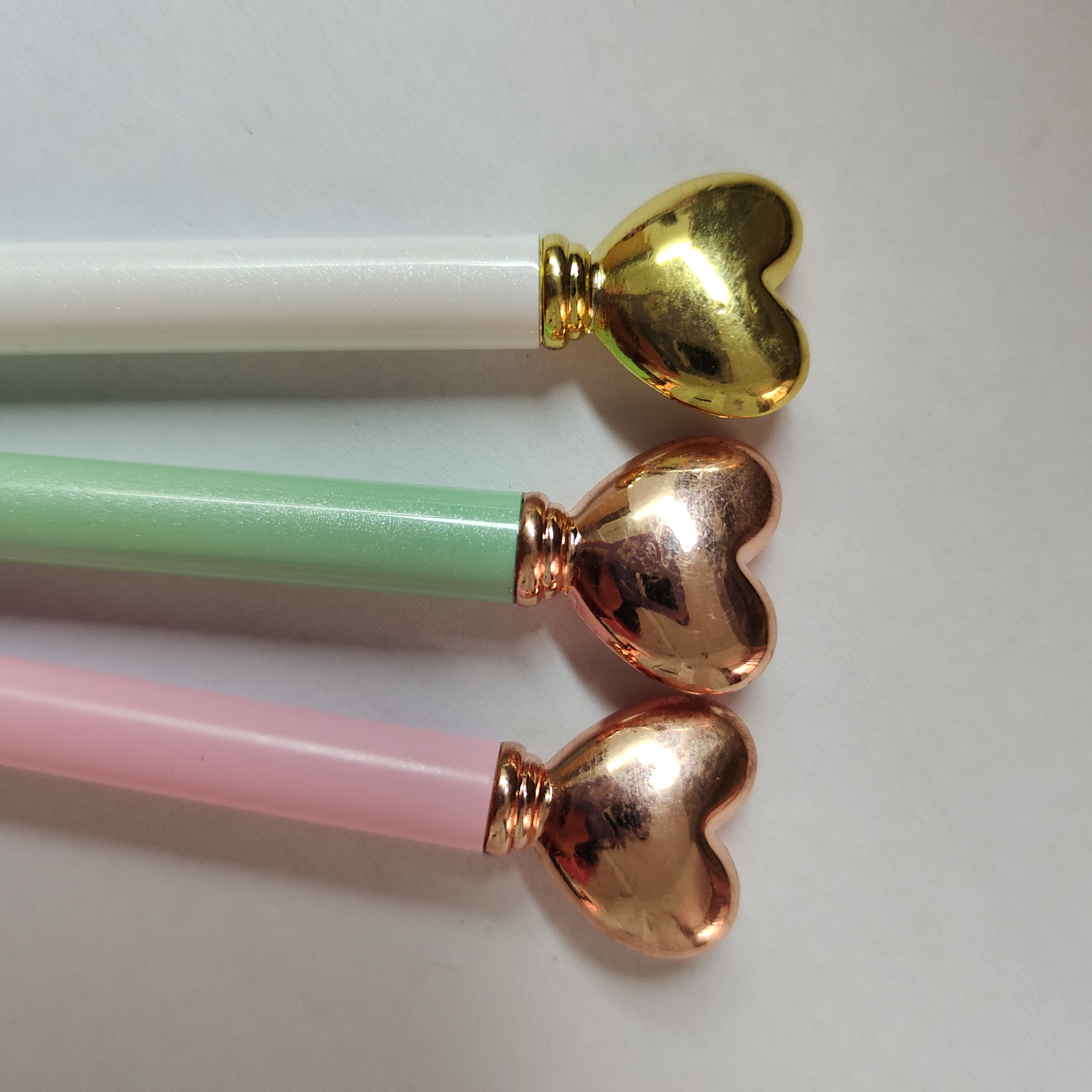 Buy 2021 New Design Lovely Metal Ballpoint Pens Heart Shaped Head ...