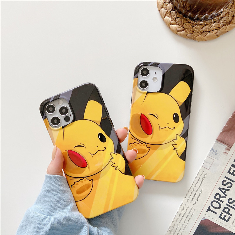 Buy 2021 Pikachu Fashion Cartoon Imd Frame Style Soft Silicone Phone ...