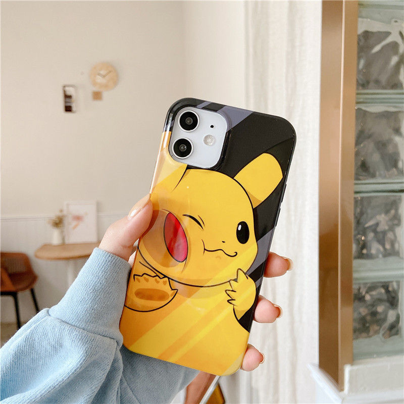 Buy 2021 Pikachu Fashion Cartoon Imd Frame Style Soft Silicone Phone ...