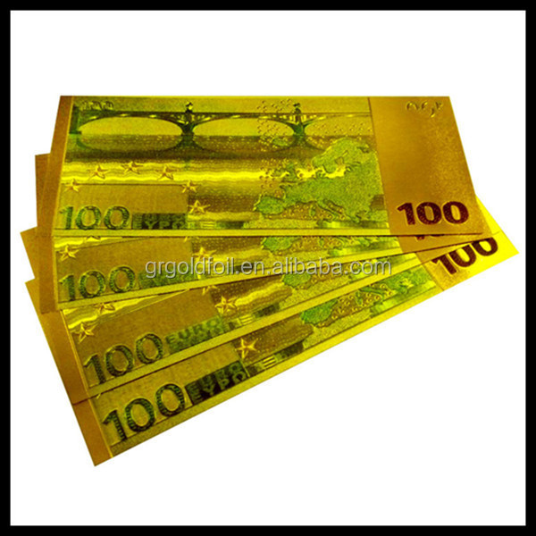 Buy 24k Gold Foil Currency Banknotes, Golden Craft Gold Plated Gift ...