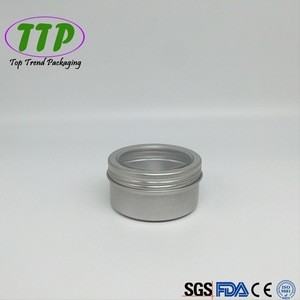 Buy 90ml 90g Aluminum Can With Glass Cap, Aluminium Tin With Glass Cap from Guangzhou Top Trend ...