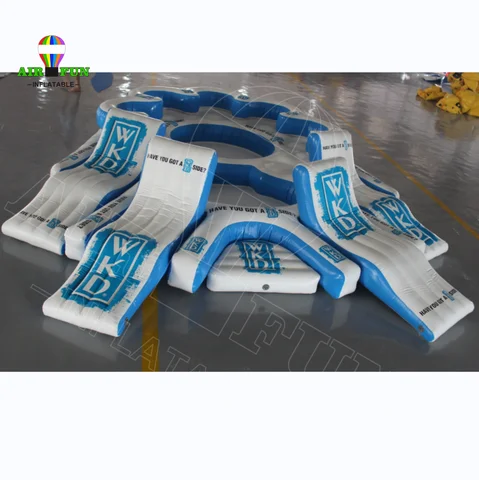 Buy Airfun Popular Design Inflatable Floating Island With Slide And ...