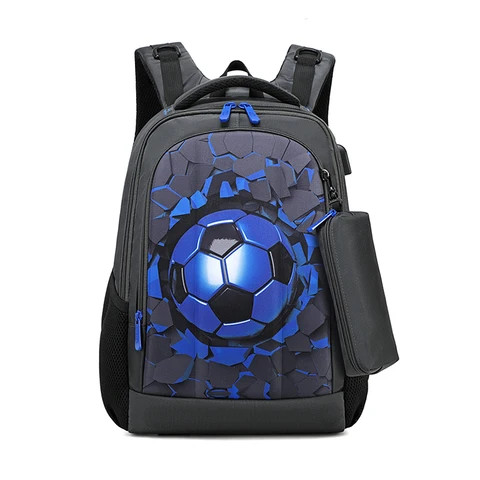 Buy Back To School 16 Inches Stylish Waterproof Hard Shell Football ...