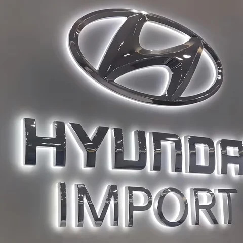 Buy Backlit Car Led Logo Sign Custom Car Logo Metal Letters Logo Led ...